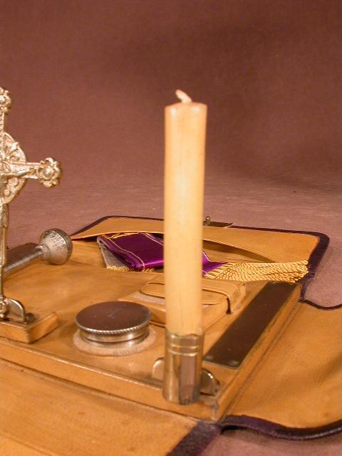 Viaticum set ceremonial pocket of travelling 1920